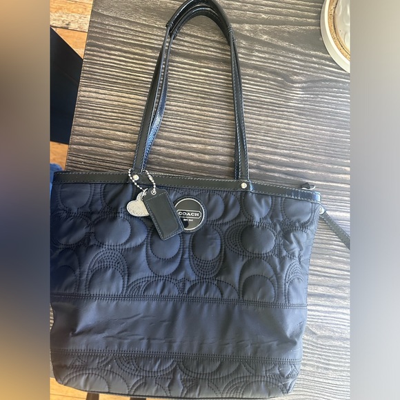 Coach | Bags | Coach Purse Mid Size Black Puffer | Poshmark